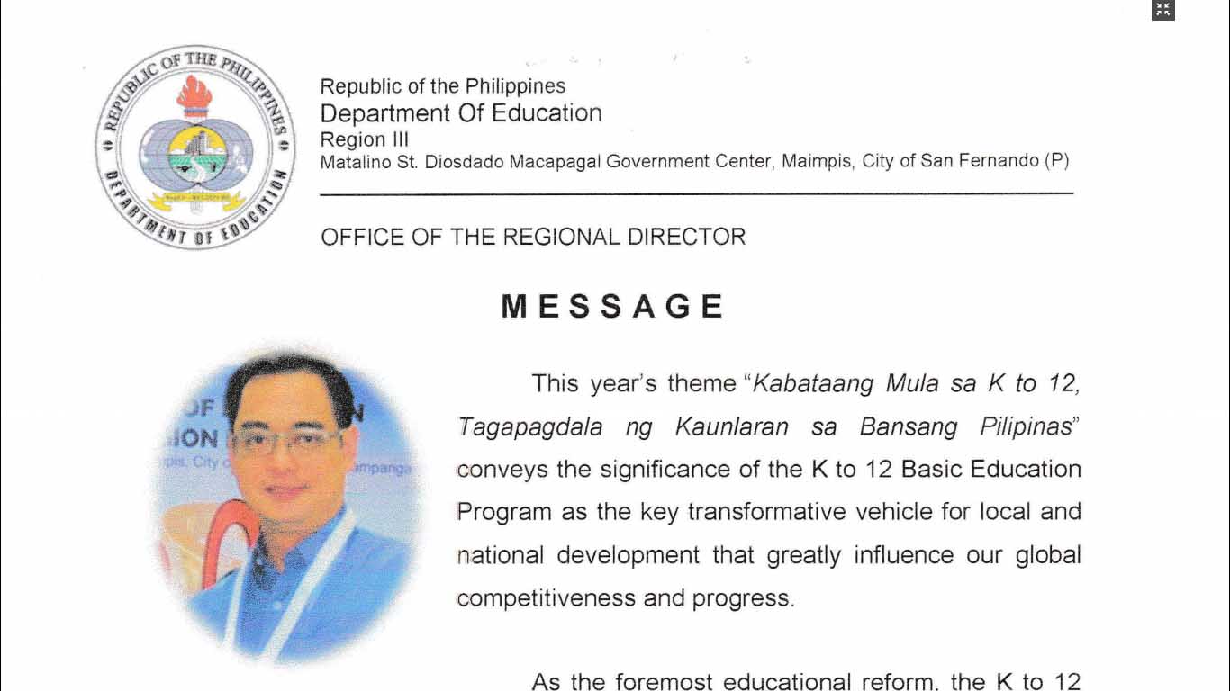 Graduation Message of Regional Director Malcolm Garma - TeacherPH Graduation Message of Regional Director Malcolm Garma - TeacherPH