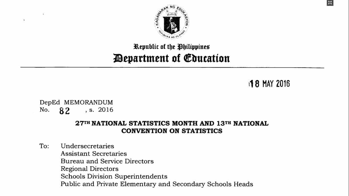 27th National Statistics Month and 13th National Convention on ...