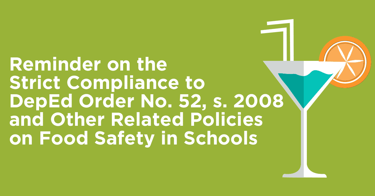 Compliance with DepEd Policies on Food Safety in Schools - TeacherPH Compliance with DepEd Policies on Food Safety in Schools - TeacherPH