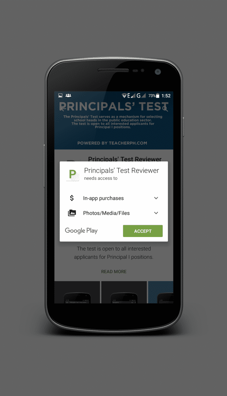 Principals' Test Reviewer for Android - TeacherPH