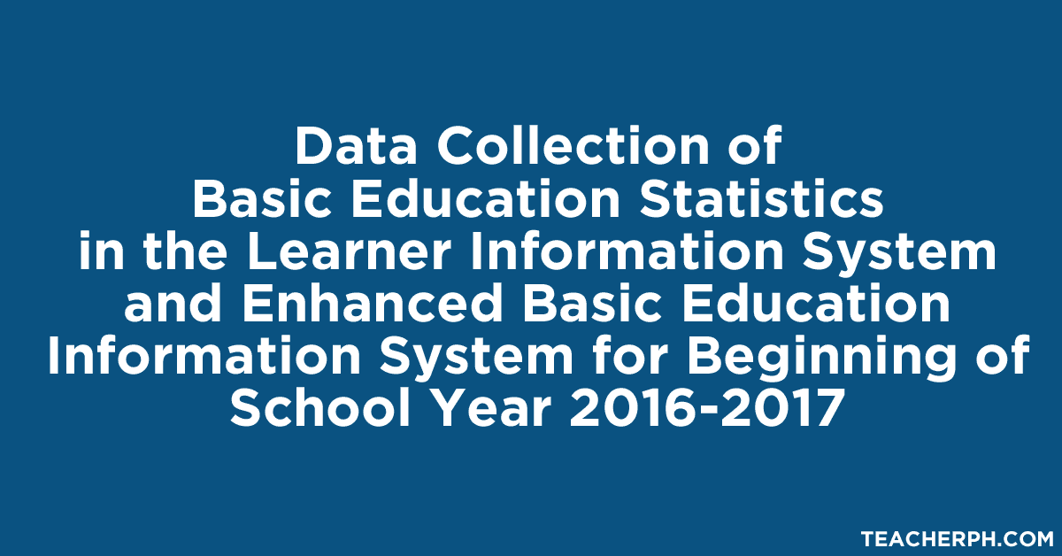 Data Collection of Basic Education Statistics in the LIS and EBEIS ... Data Collection of Basic Education Statistics in the LIS and EBEIS ...