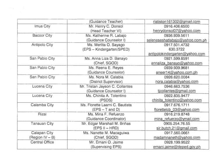 Training and Designation of DepEd Child Protection Specialists - TeacherPH