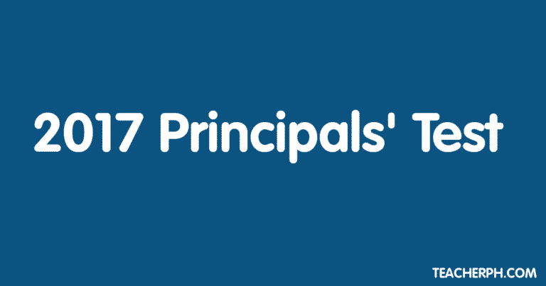 Principals' Test Archives - TeacherPH
