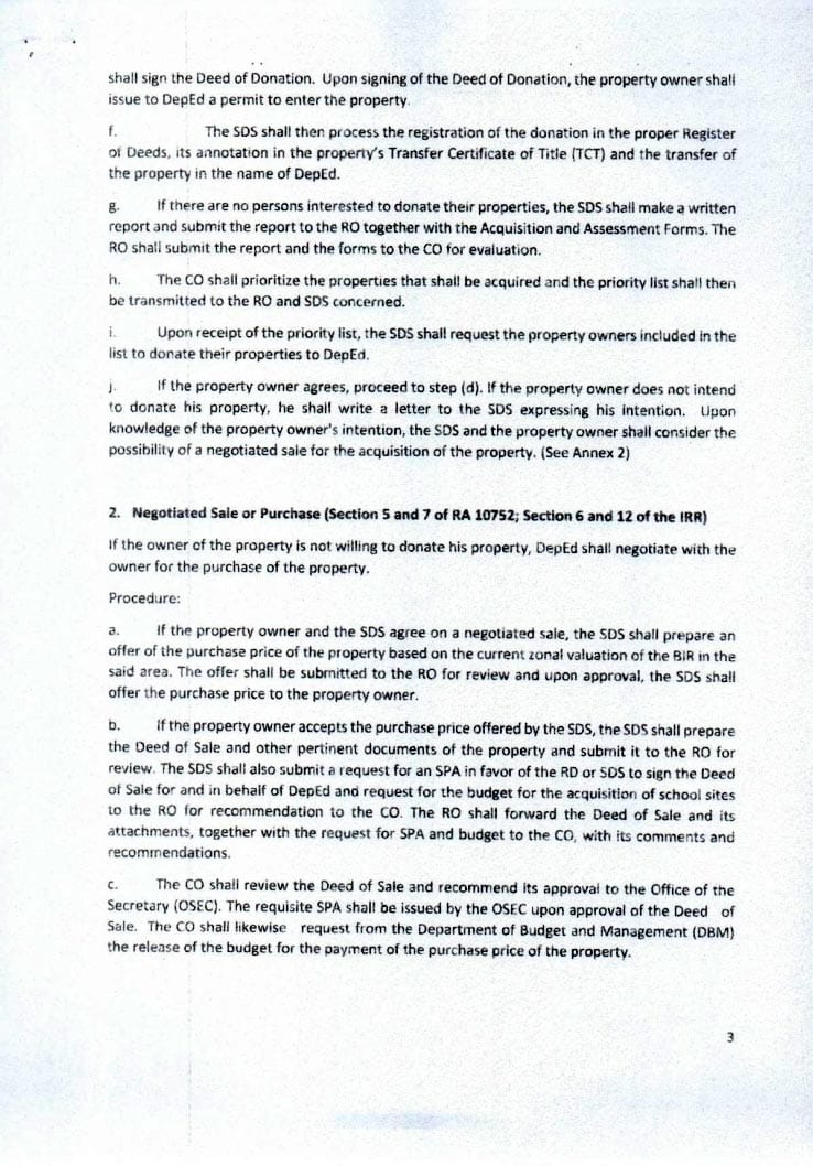 DepEd Guidelines on the Acquisition of New School Sites - TeacherPH