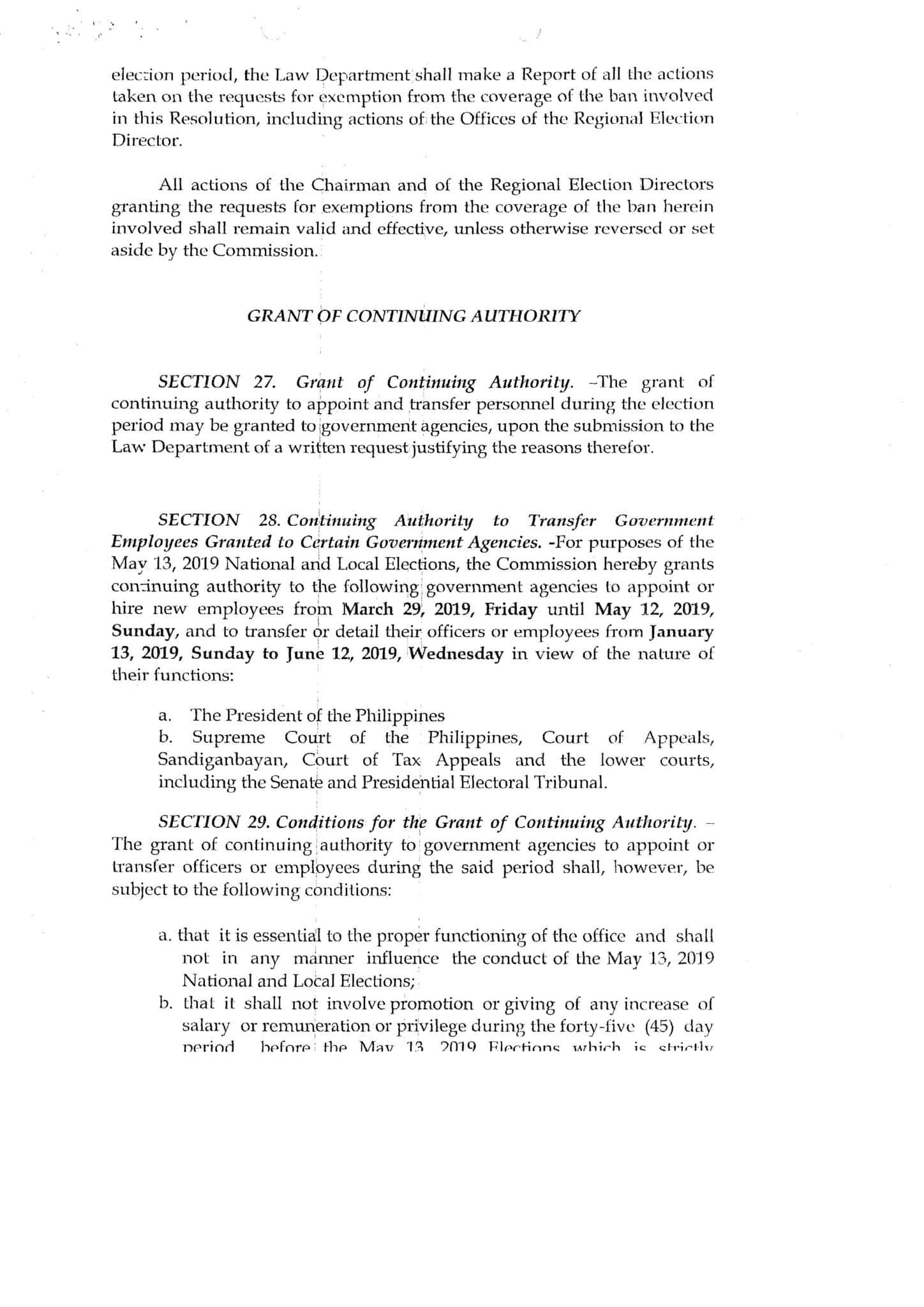 Dissemination of COMELEC Resolution Nos. 10475 and 10488 - TeacherPH