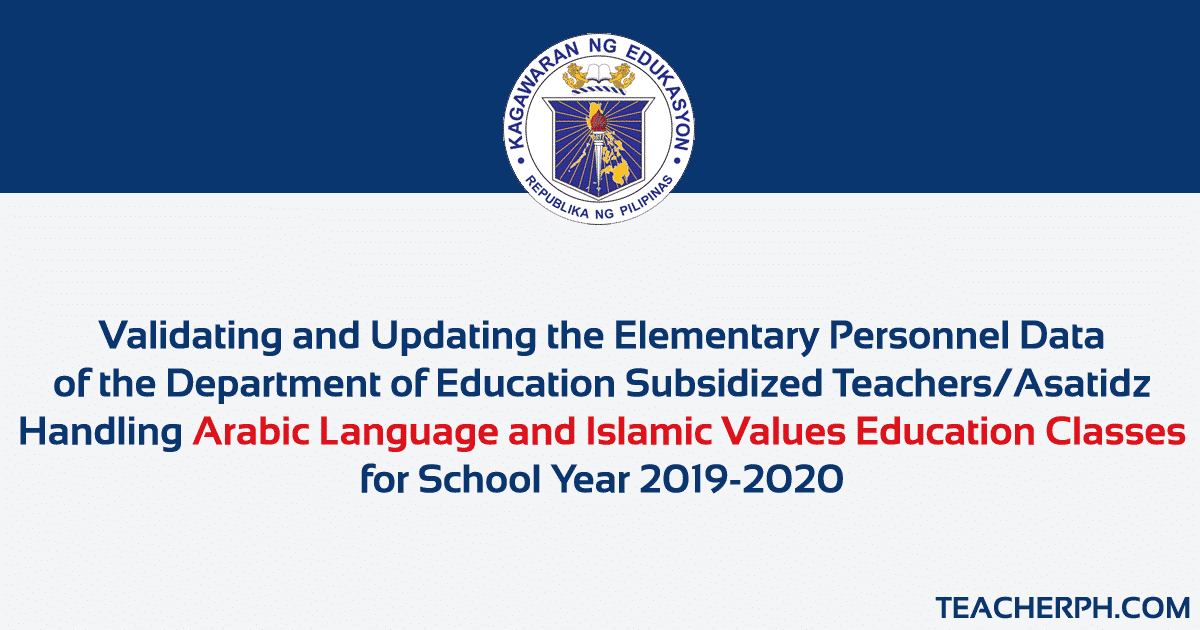 DepEd Arabic Language and Islamic Values Education (ALIVE) Classes ...