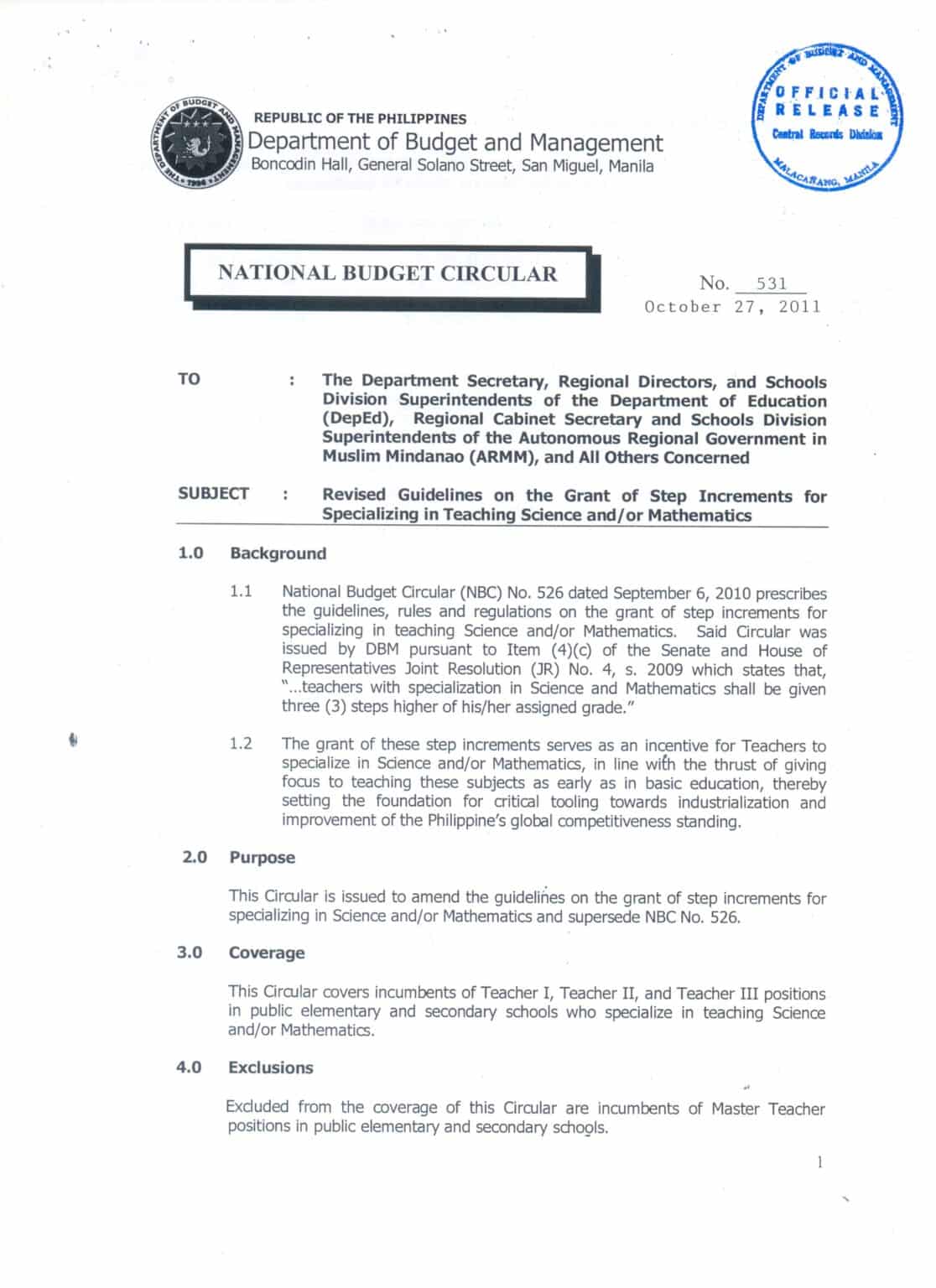 2019 DepEd Guidelines on the Grant of Step Increment - TeacherPH