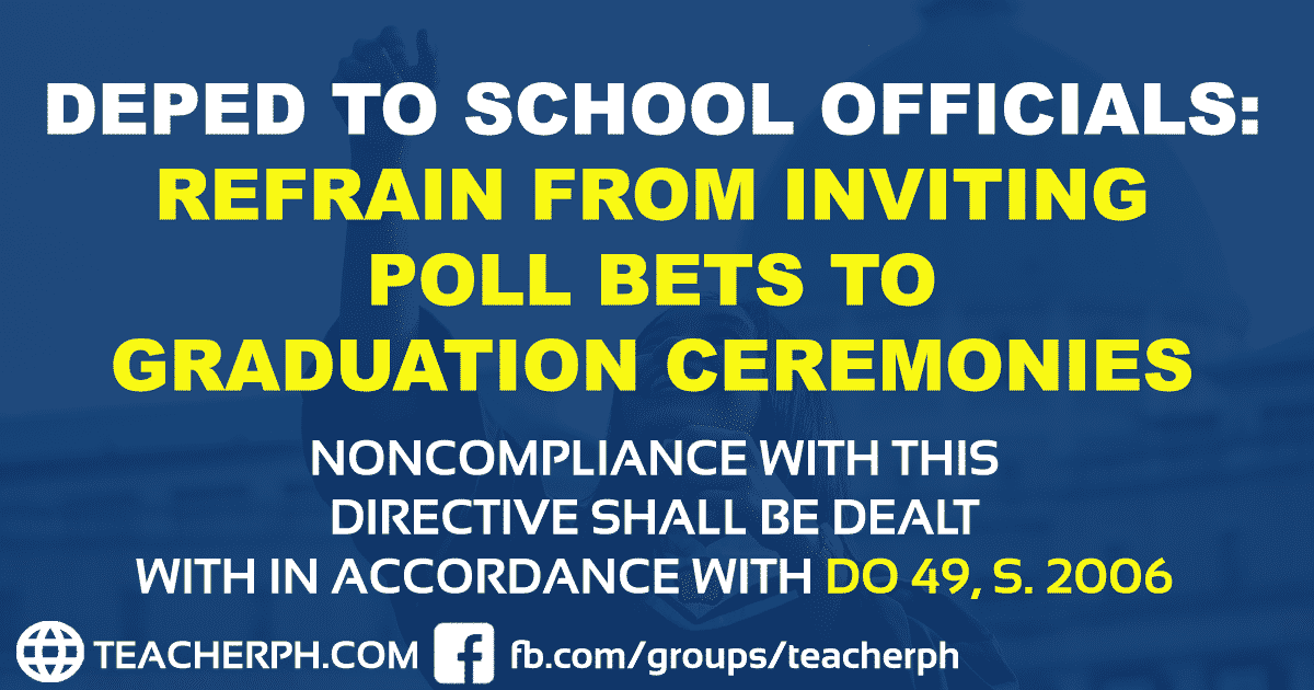 DepEd Directive on Inviting Candidates and Political Parties to ...
