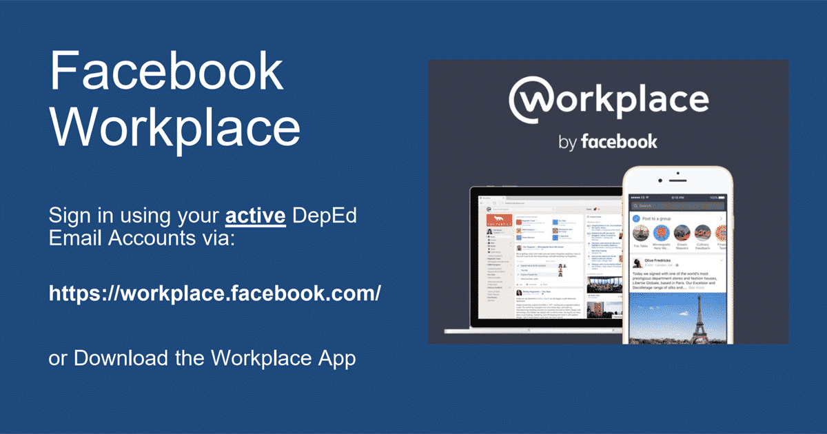 Implementation of DepEd Facebook Workplace and Office 365 Accounts ...