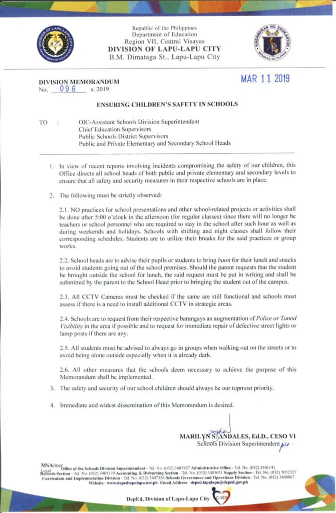 Ensuring Children’s Safety in Schools - TeacherPH