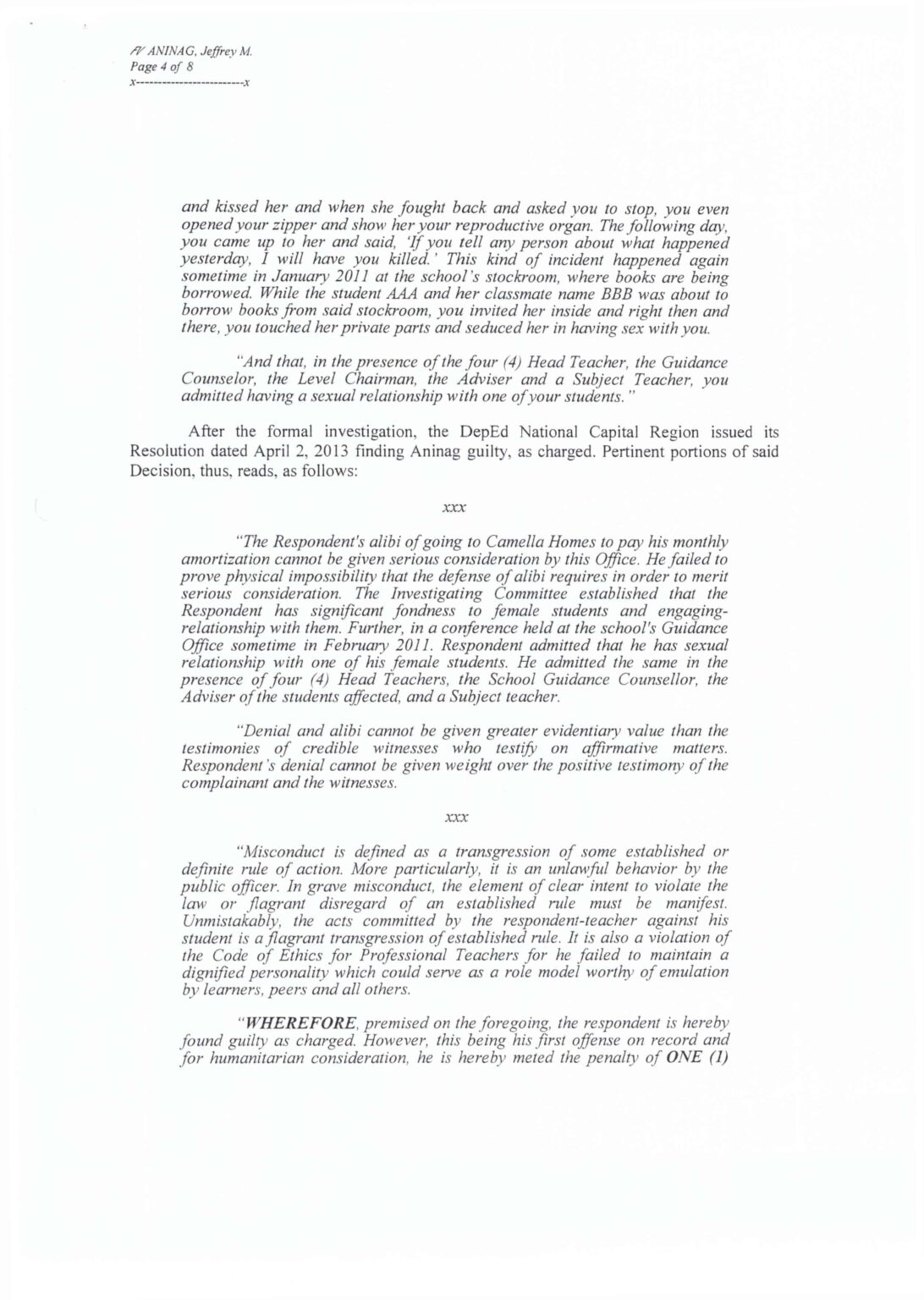 Must-Read Decision on the Case of Grave Misconduct - TeacherPH