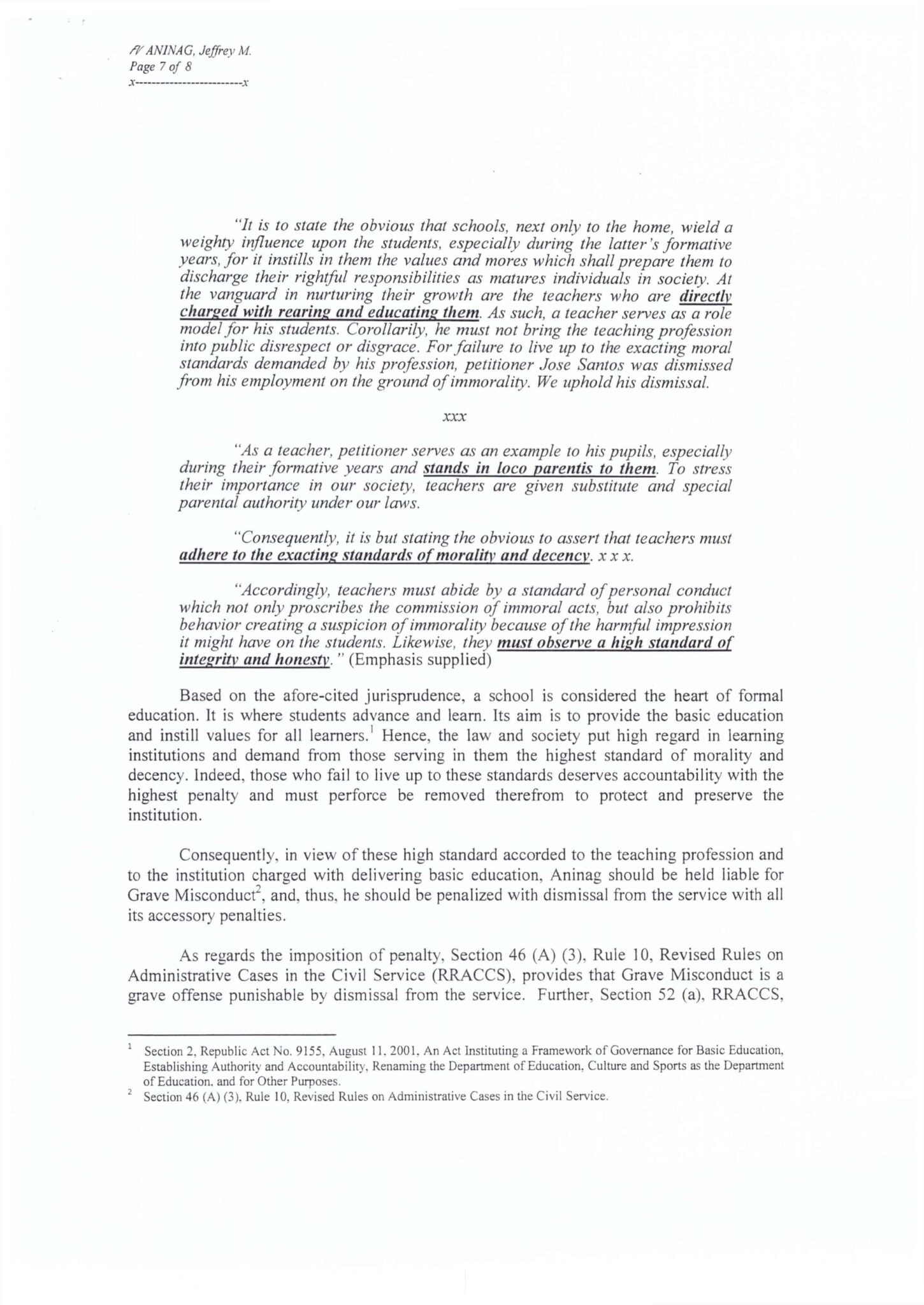 Must-Read Decision on the Case of Grave Misconduct - TeacherPH