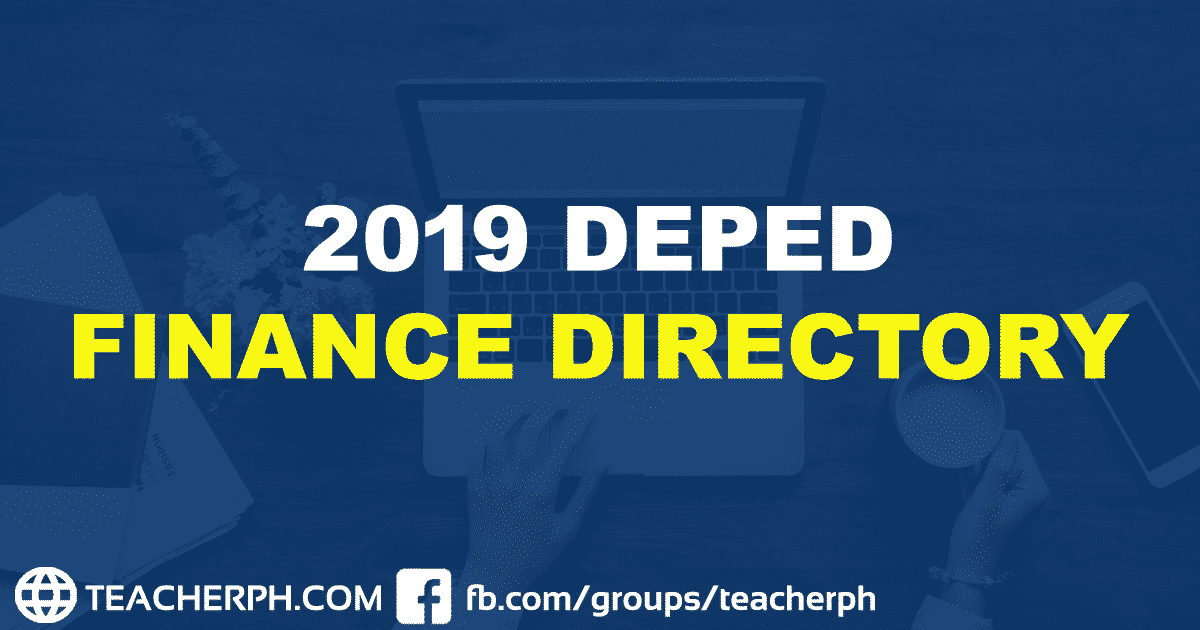 2019 Deped Finance Directory - TeacherPH