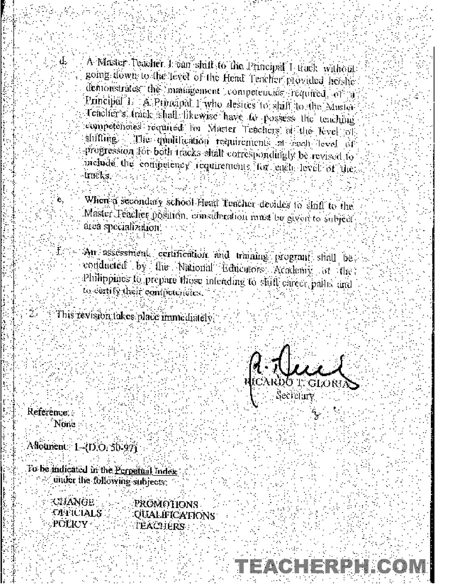 Teaching Loads of Master Teachers and Head Teachers - TeacherPH