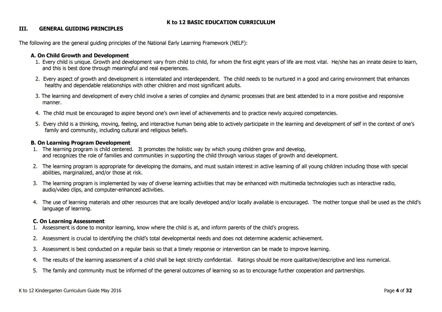 DepEd Kindergarten Curriculum Guide - TeacherPH