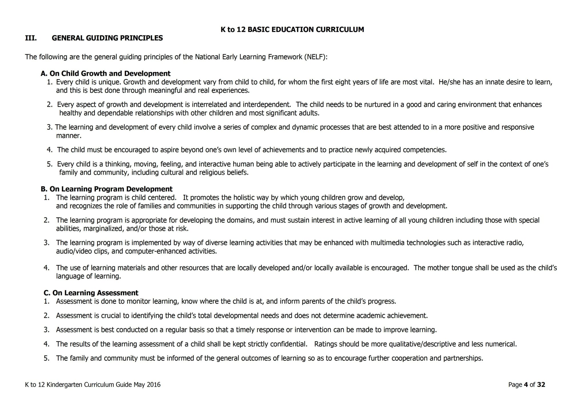 DepEd Kindergarten Curriculum Guide - TeacherPH