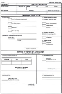 DepEd Guidelines on the Filling of Application for Leave of Absence (CS ...
