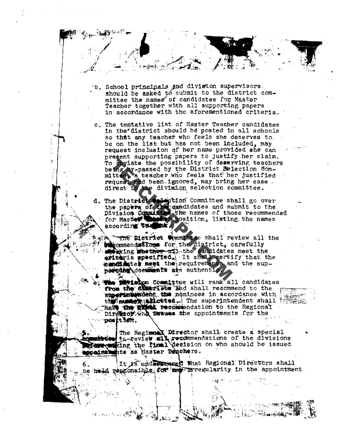 Guidelines in the Ranking of Master Teacher Applicants - TeacherPH