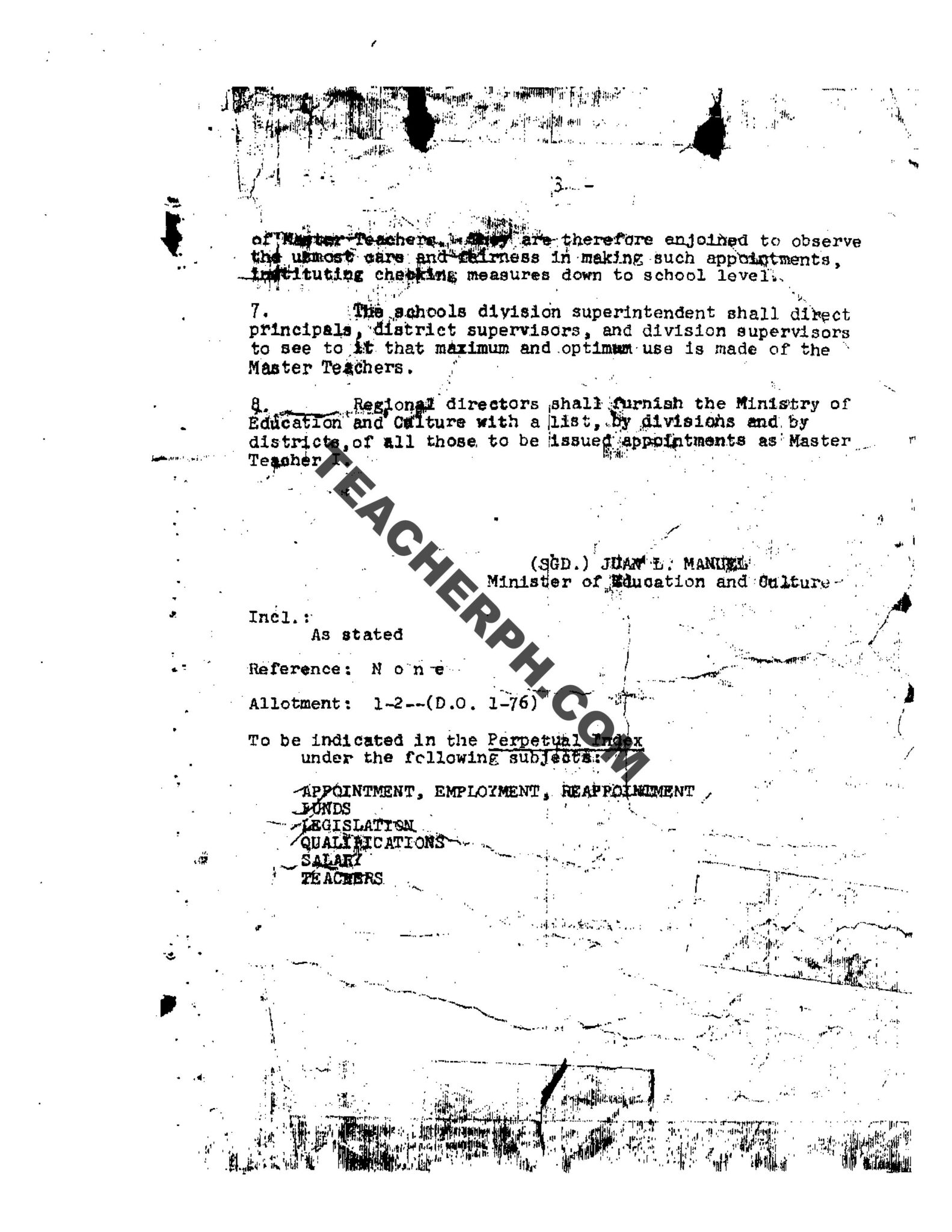 Guidelines in the Ranking of Master Teacher Applicants - TeacherPH