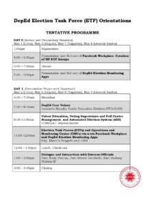 2019 Deped Election Task Force - TeacherPH