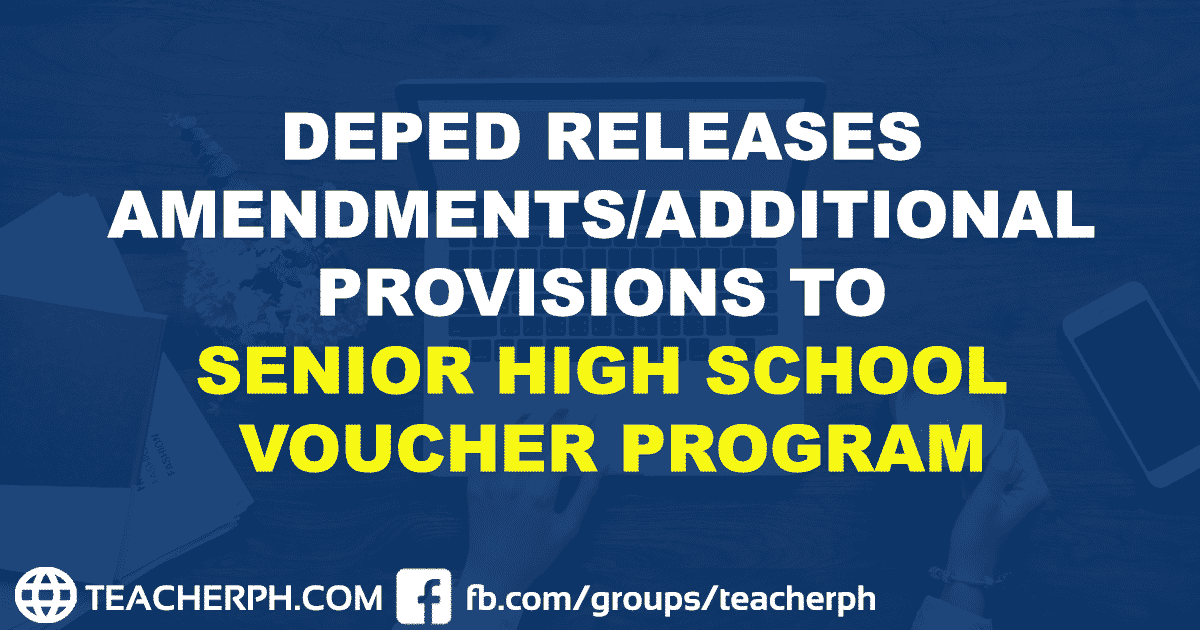 Updated DepEd Order on Senior High School Voucher Program - TeacherPH