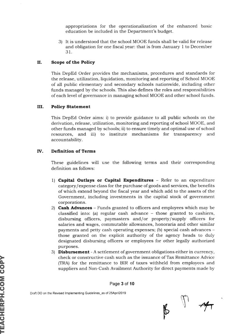 Deped Releases Revised Guidelines on Schools MOOE - TeacherPH