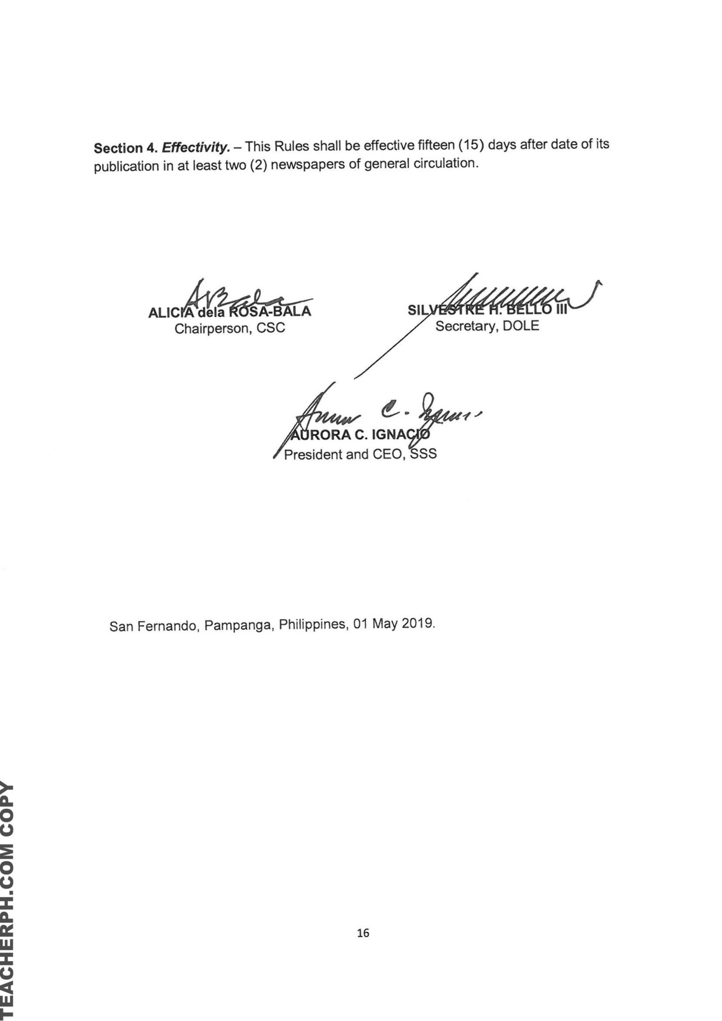 Implementing Rules and Regulations of the 105-Day Expanded Maternity ...