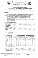 SBM Assessment Tool with Contextualized Means of Verifications (MOVS ...
