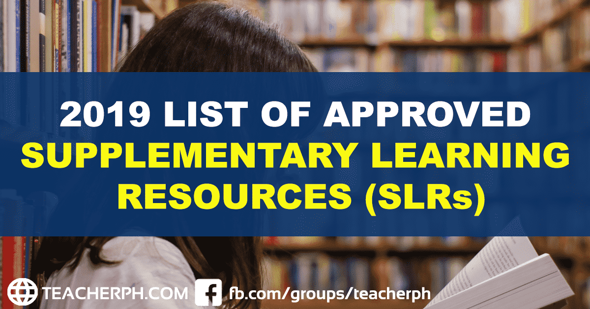 DepEd Announces The 2019 List Of Approved Supplementary Learning 