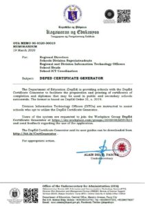 DepEd Certificate Generator and User Guide - TeacherPH