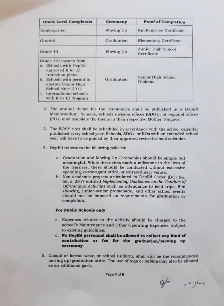 2020 DepEd End of School Year Rites, Theme, Schedule, Certificates and ...