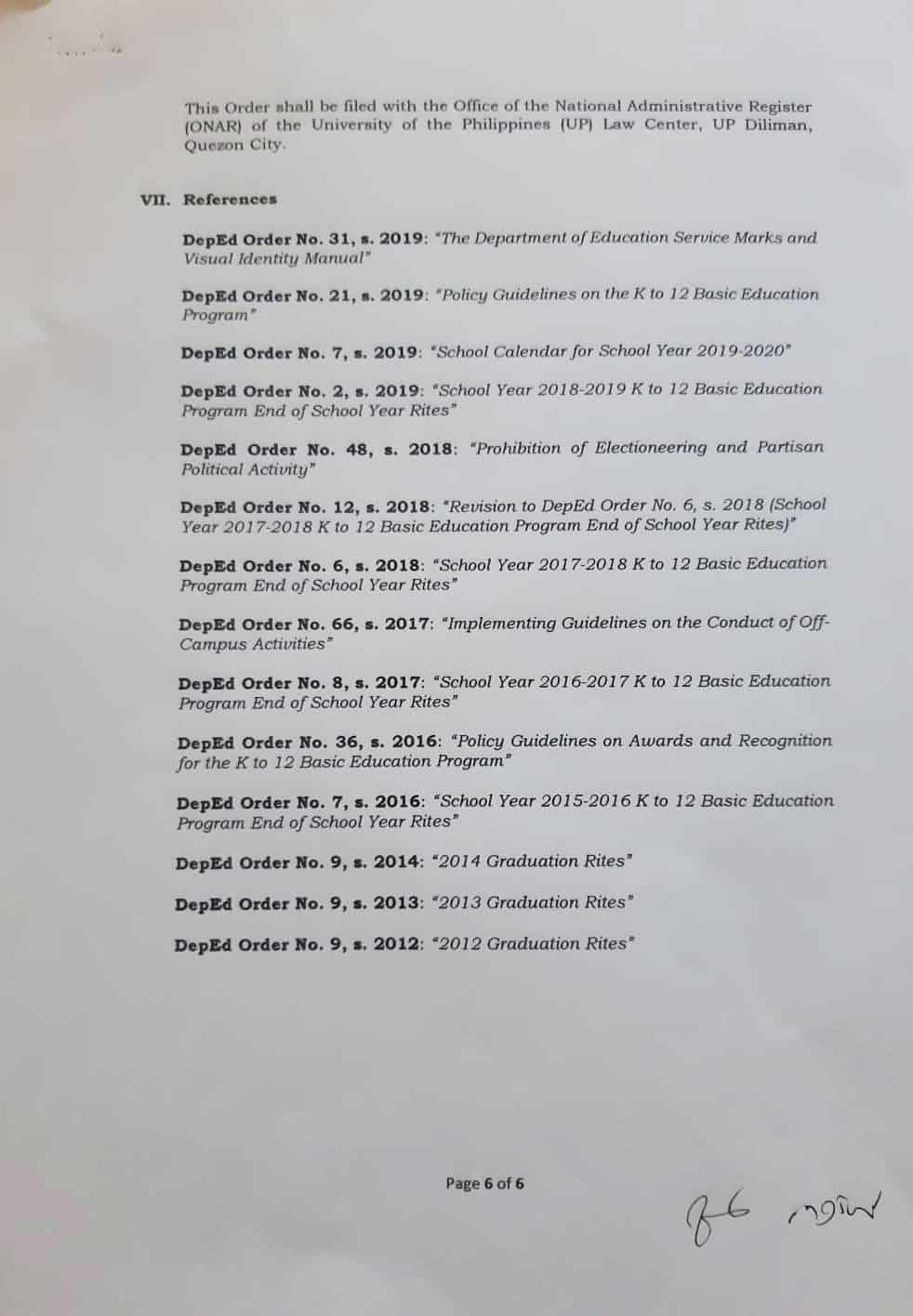 2020 DepEd End of School Year Rites, Theme, Schedule, Certificates and ...