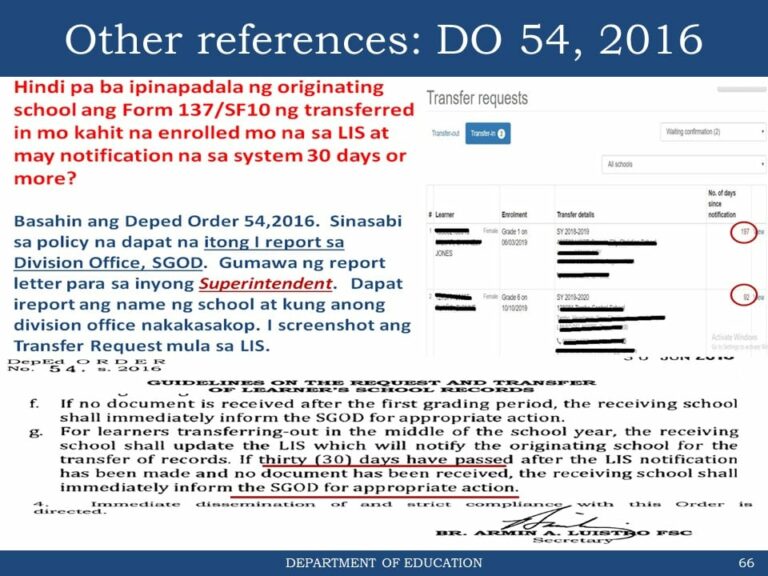 General Reminders on the Checking of School Forms for School Year 2019 ...