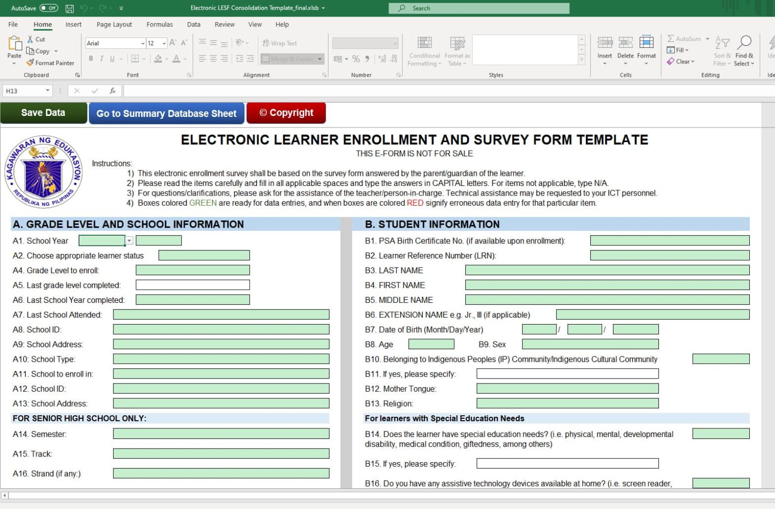 DepEd Automated Learner Enrollment and Survey Form (LESF) for SY 2020-2021 - TeacherPH
