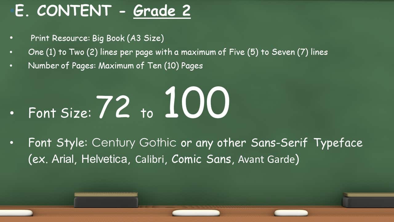 DepEd Story Books Writing (Big Books and Small Books) Standards - TeacherPH