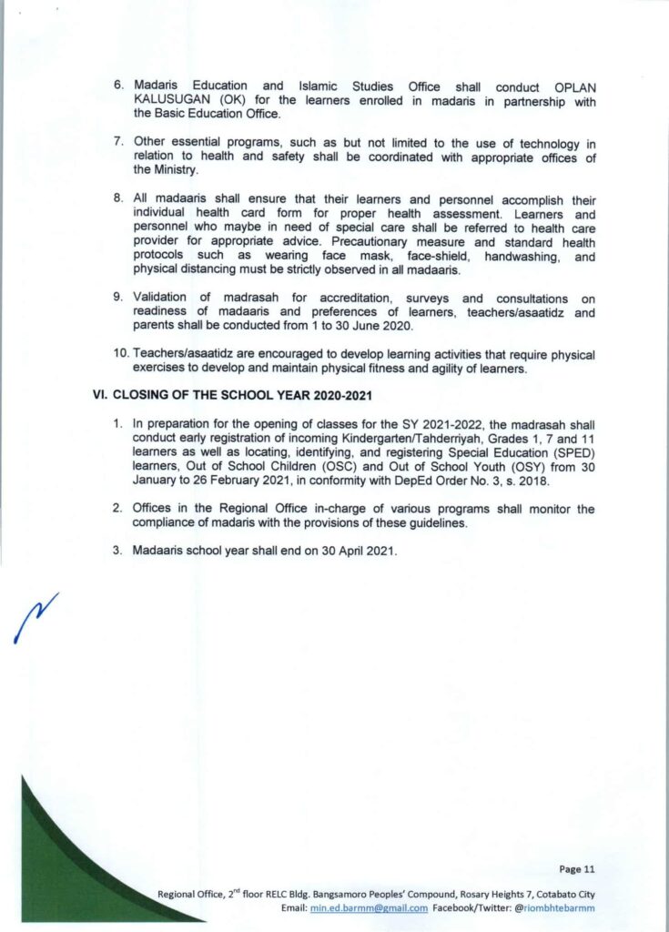 Ministry of Basic, Higher and Technical Education (MBHTE) Guidelines ...
