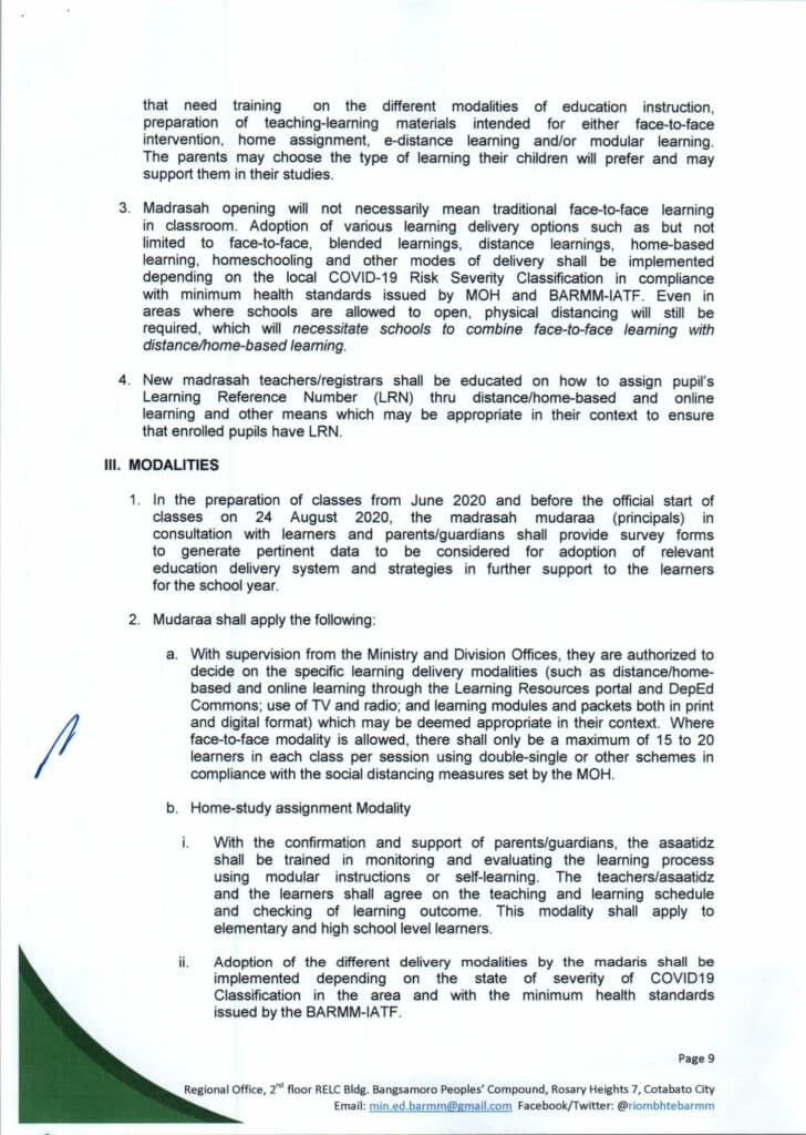 Ministry of Basic, Higher and Technical Education (MBHTE) Guidelines ...