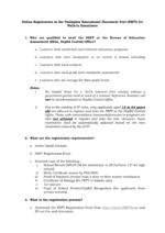 2021 Online Registration in the Philippine Educational Placement Test ...
