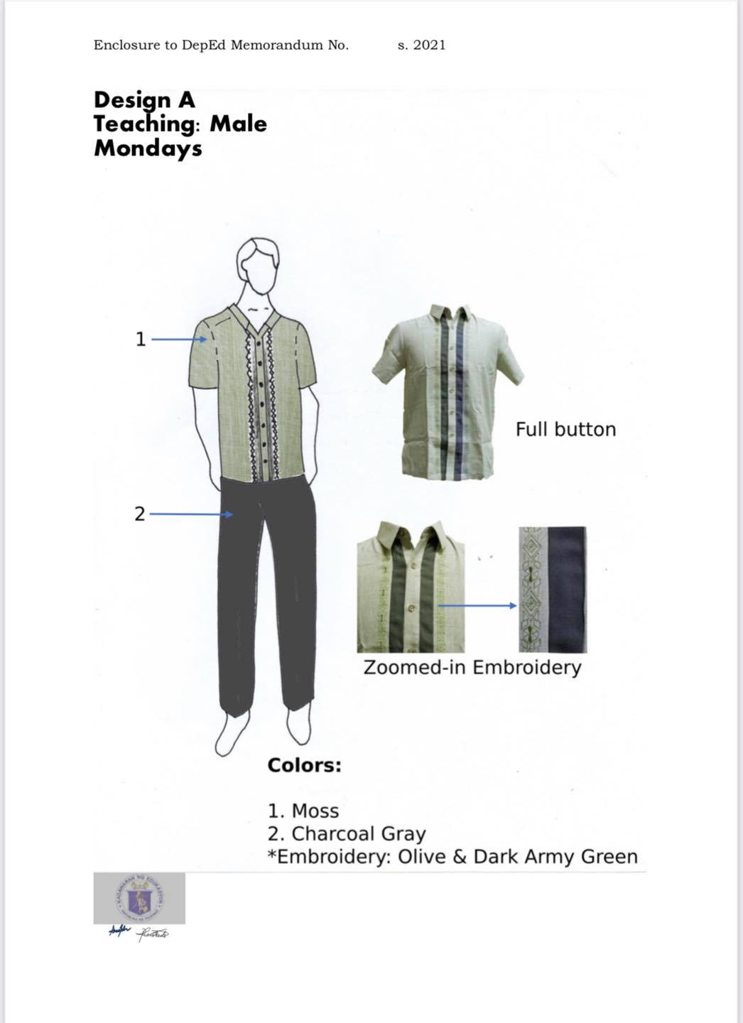 Guidelines On The New DepEd National Uniform For Teaching And Non 