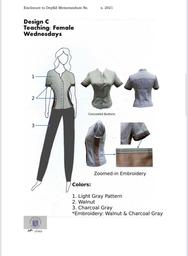 DepEd National Uniform Designs for Teaching and Non-Teaching Personnel ...