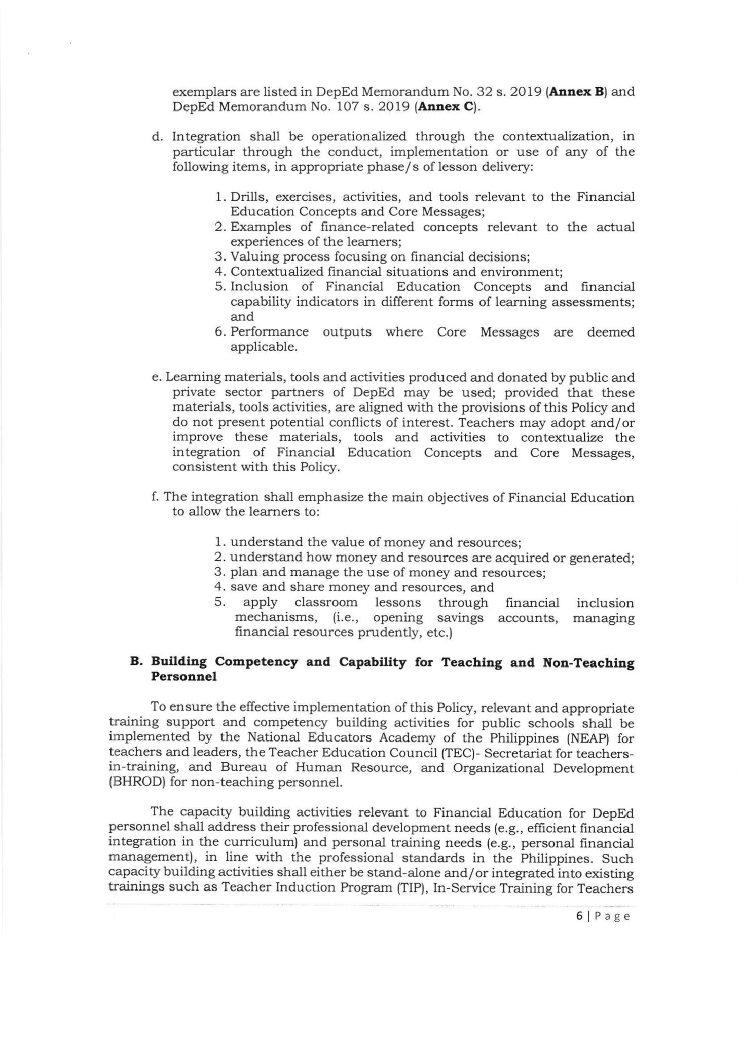 DepEd Financial Education Policy (DepEd Order No. 22, s. 2021) - TeacherPH