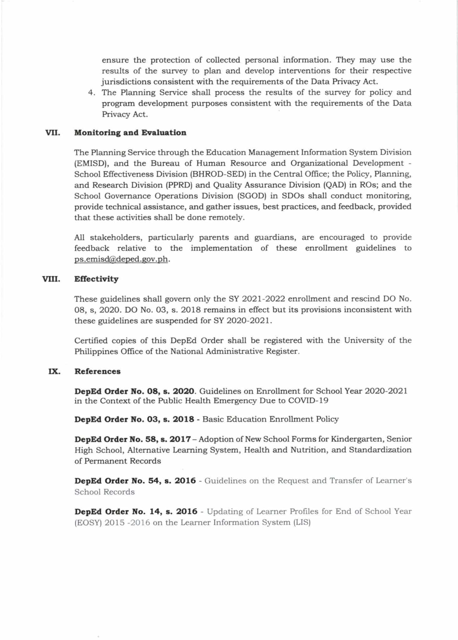 DepEd Enrollment Procedures for School Year 2021-2022 - TeacherPH