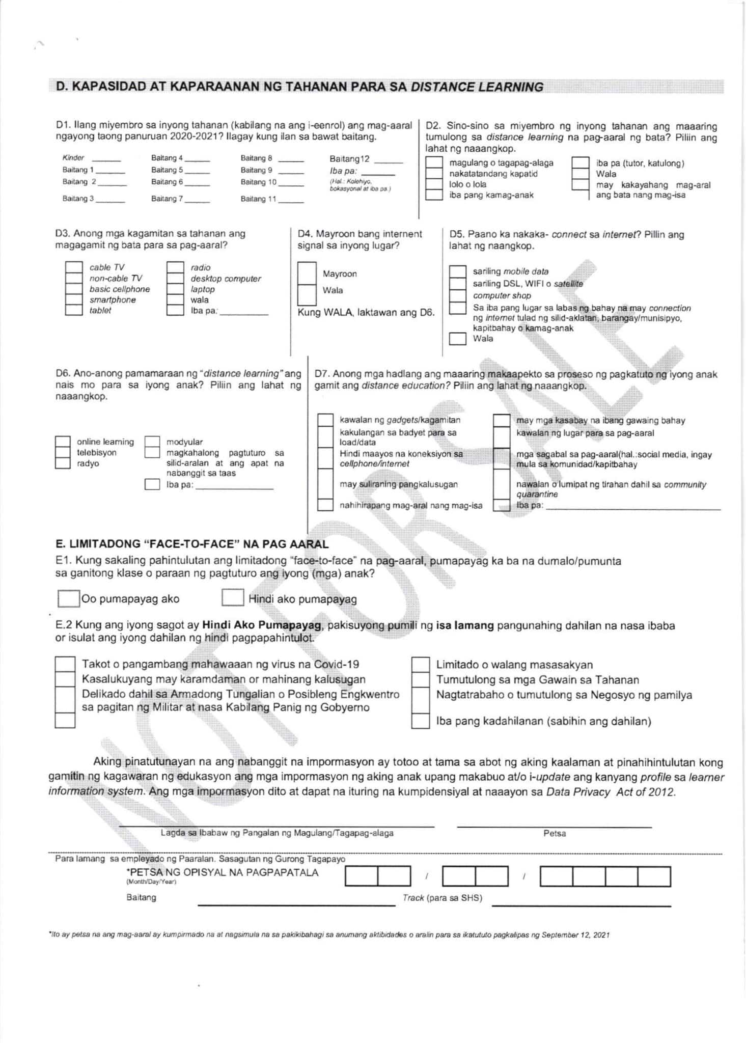 DepEd Enrollment Procedures for School Year 2021-2022 - TeacherPH