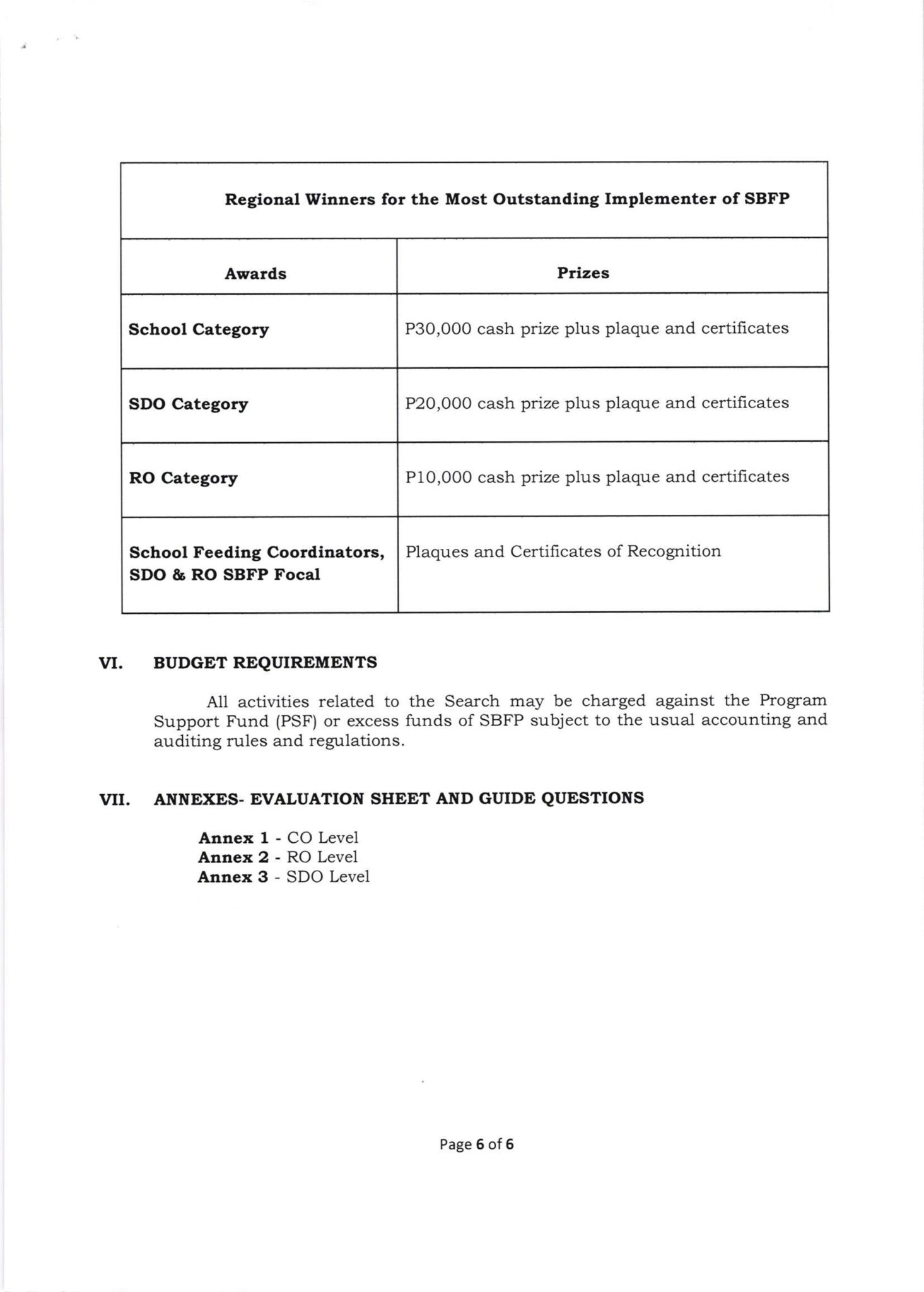 Search for the Most Outstanding Implementers of the School-Based ...