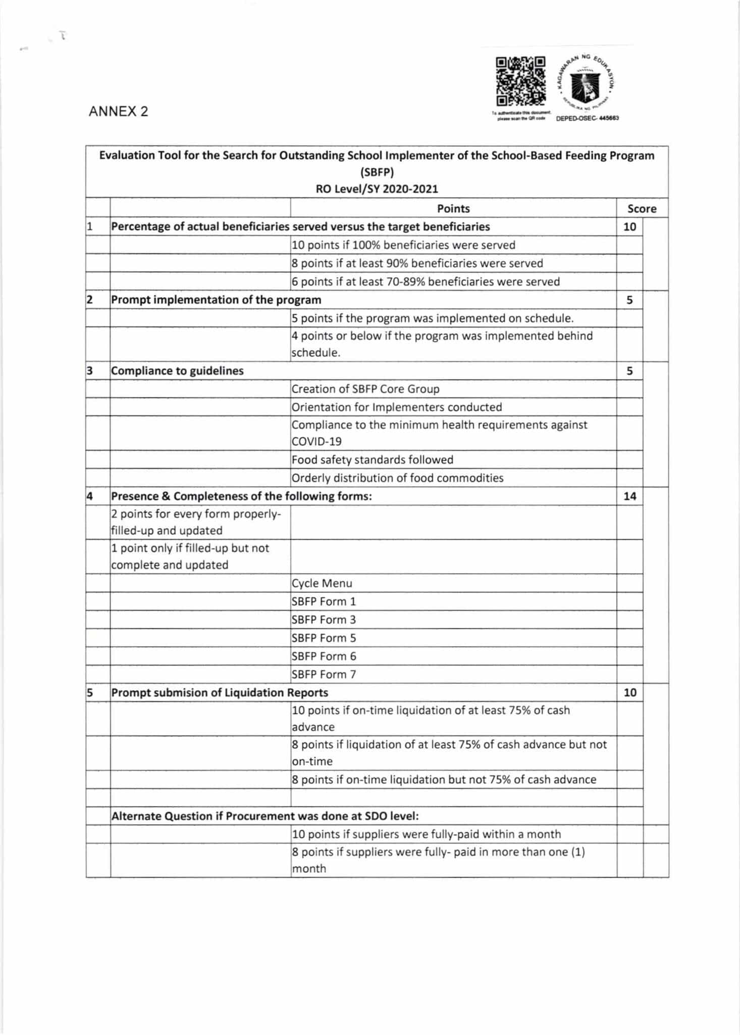 DepEd Guidelines on the Conduct of the Nationwide Search for the Most ...