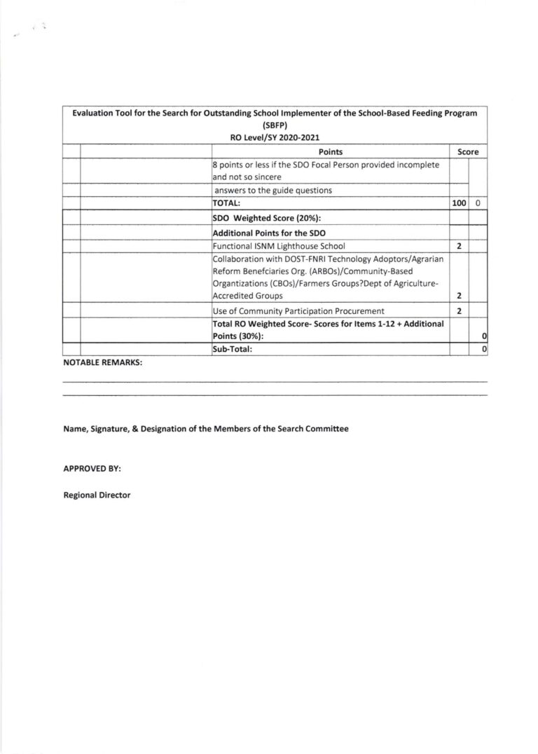 DepEd Guidelines on the Conduct of the Nationwide Search for the Most ...