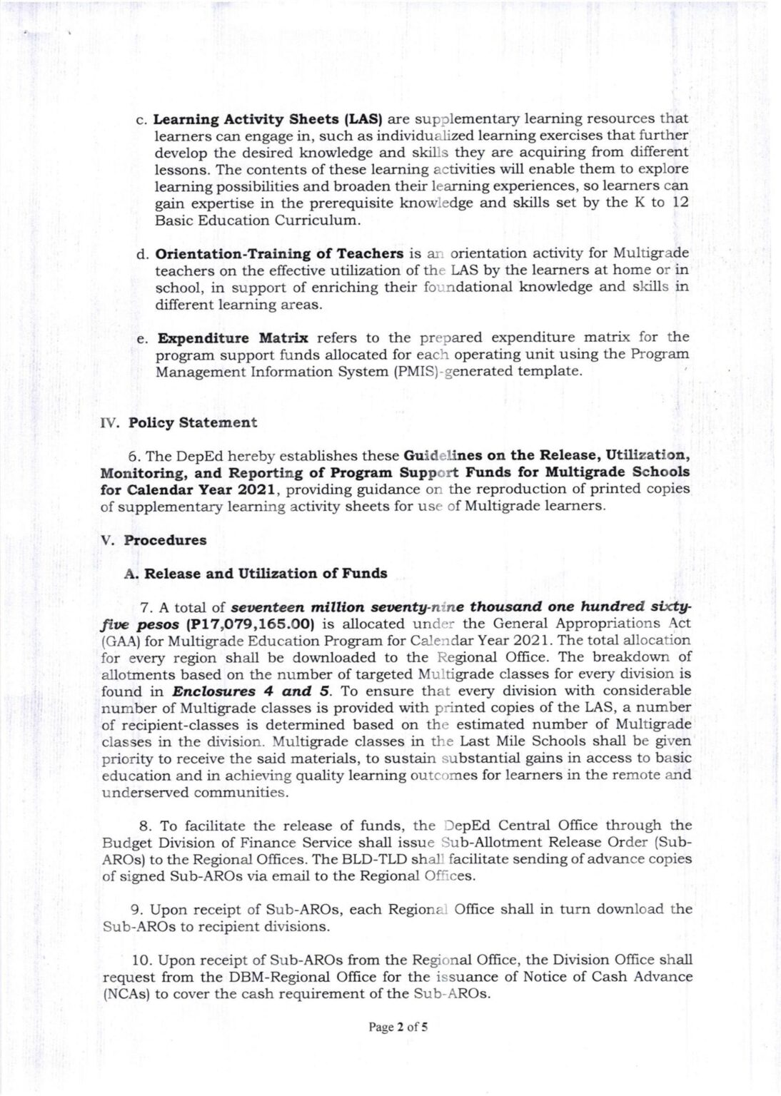 Reproduction of Learning Activity Sheets for Multigrade Schools - TeacherPH