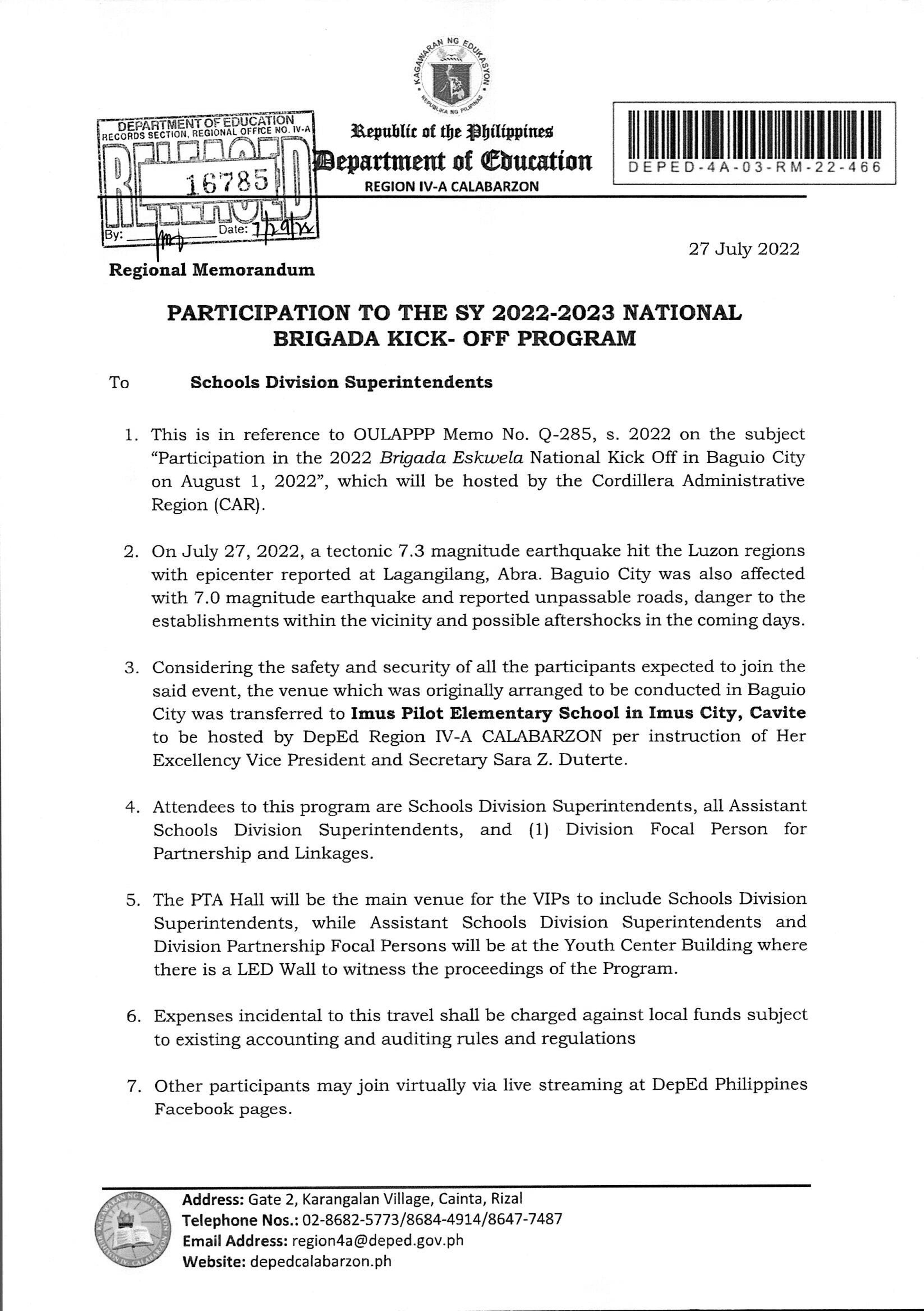2022 Brigada Eskwela National Kick off TeacherPH 2022 Brigada Eskwela National Kick off TeacherPH