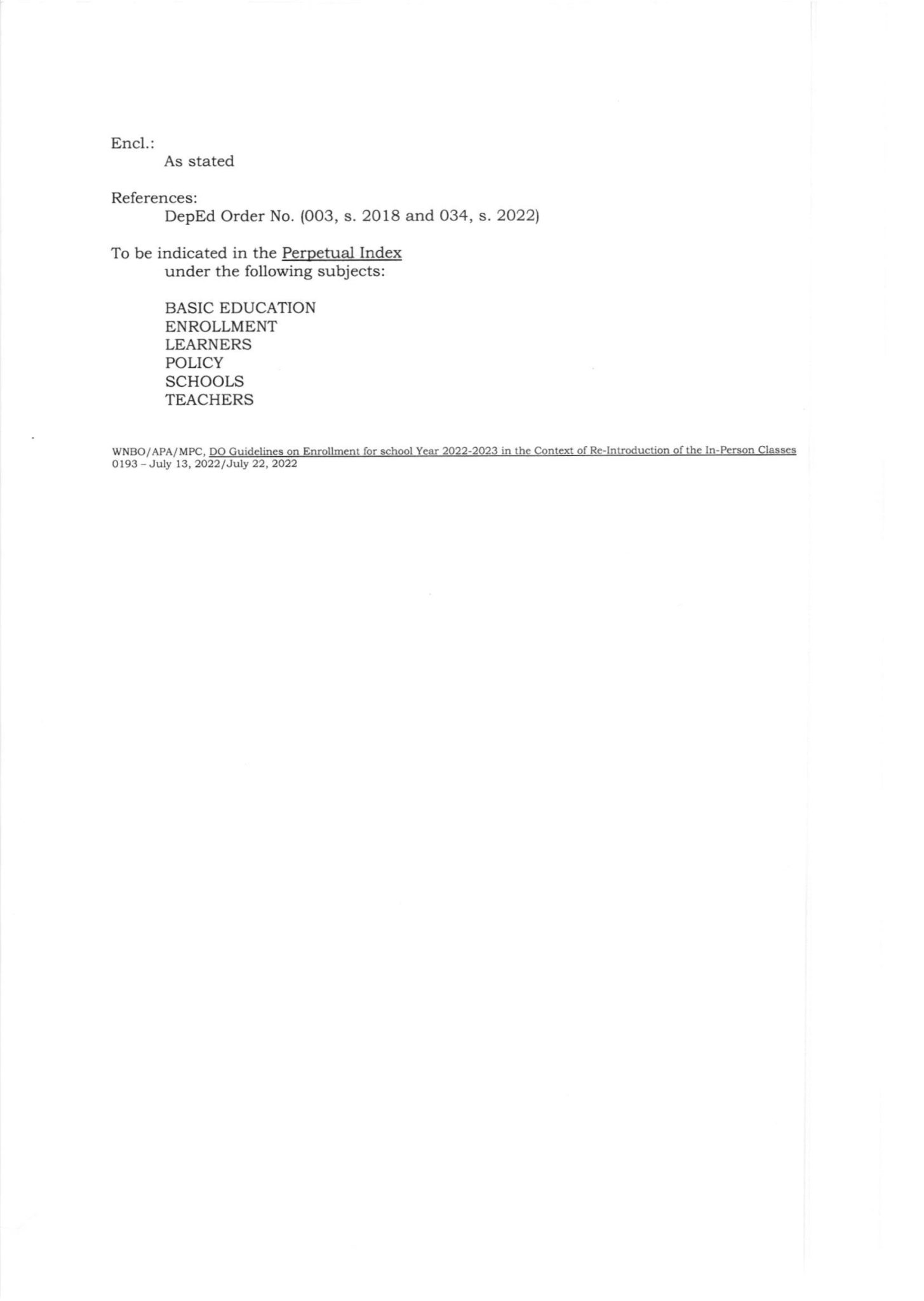 DepEd Enrollment Guidelines for School Year 2022-2023 - TeacherPH