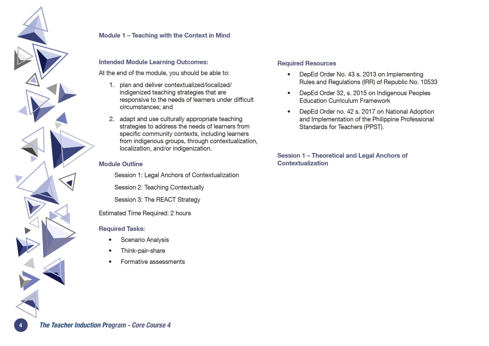 DepEd Teacher Induction Program (TIP) Core Course 4 - TeacherPH